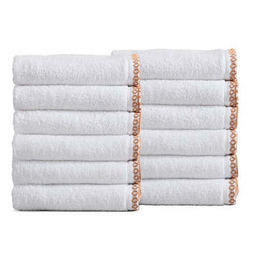 Click here for Linery Cotton And Decorative Bordered Washcloth 12... prices