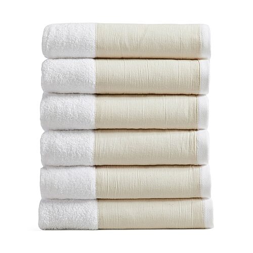 Click here for Linery Ultra-Soft Cotton And Linen-Like Bordered 6... prices