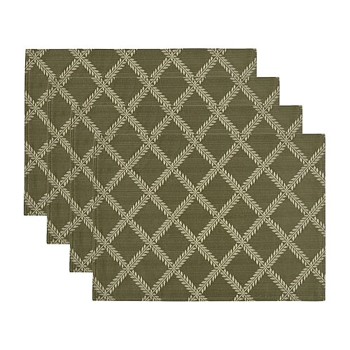 Click here for Lenox Laurel Leaf 4-pc. Placemat  One Size  Silver prices