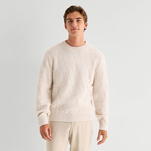 Click here for J. Ferrar Textured Mens Crew Neck Long Sleeve Pull... prices