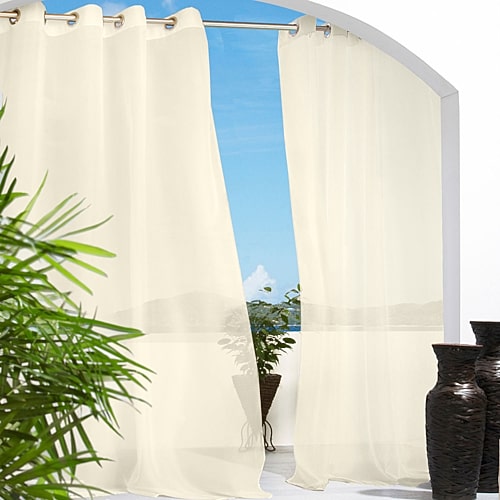 Click here for Escape Grommet Curtain Panel - Ivory prices