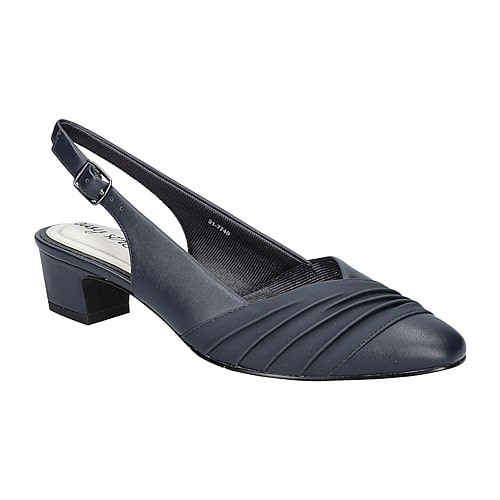 Easy Street Womens Bates Slingback Pumps - Navy