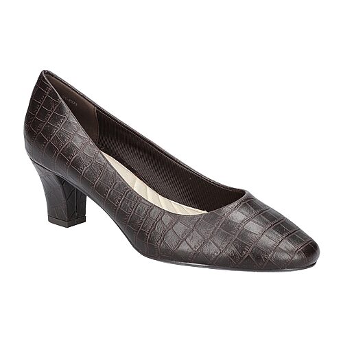 Easy Street Womens Ballari Pumps - Brown Croco
