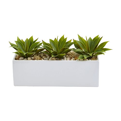 Click here for Nearly Natural Agave Succulent In Rectangular Plan... prices