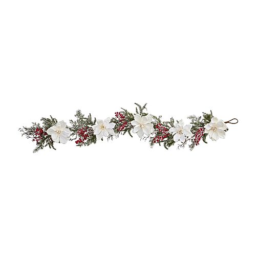 Click here for Nearly Natural 60” Frosted Magnolia & Berry Artifi... prices