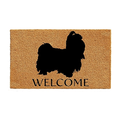Click here for Calloway Mills Shih Tzu Outdoor Rectangular Doorma... prices