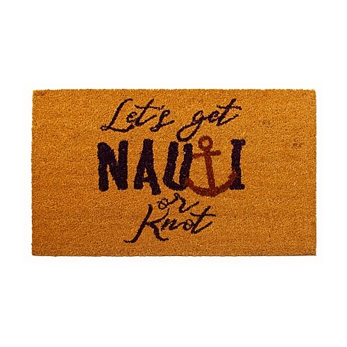 Calloway Mills Nauti Or Knot Outdoor Rectangular Doormat  One Size  Multiple Colors