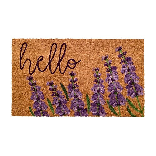 Click here for Calloway Mills Lavender Hello Outdoor Rectangular... prices