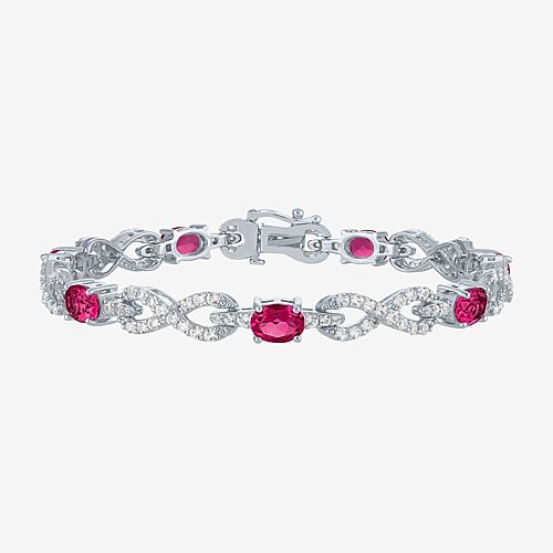 Click here for Gemstone Sterling Silver Infinity 7.5 Inch Tennis... prices