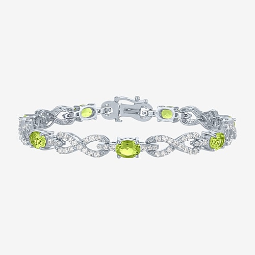 Click here for Gemstone Sterling Silver Infinity 7.5 Inch Tennis... prices