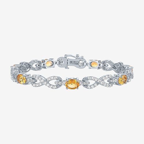 Click here for Gemstone Sterling Silver Infinity 7.5 Inch Tennis... prices