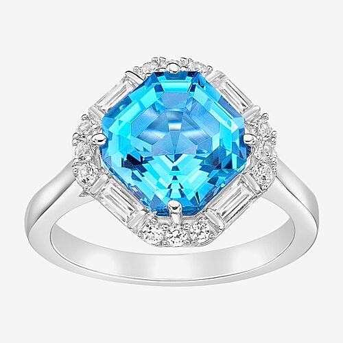 Click here for Gemstone Sterling Silver Cocktail Ring  6  Swiss B... prices
