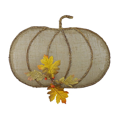 Click here for Northlight 19in Burlap And Vine Pumpkin Wall Decal... prices