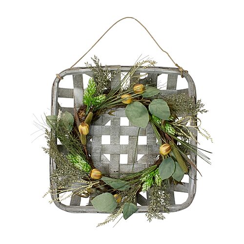 Click here for Northlight Cattail Grapevine Wooden Tray Hanging W... prices