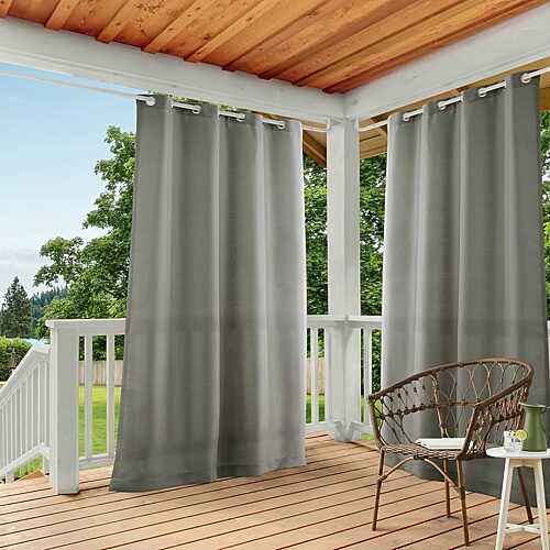 Click here for Town And Country Cabana Solid Grommet Top Light-Fi... prices