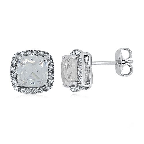 Click here for Lab-Created White Sapphire Sterling Silver Earring... prices