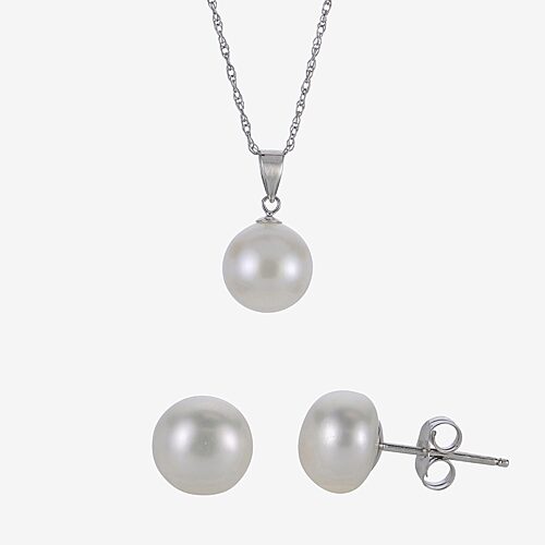 Click here for Cultured Freshwater Pearl Sterling Silver Stud Ear... prices