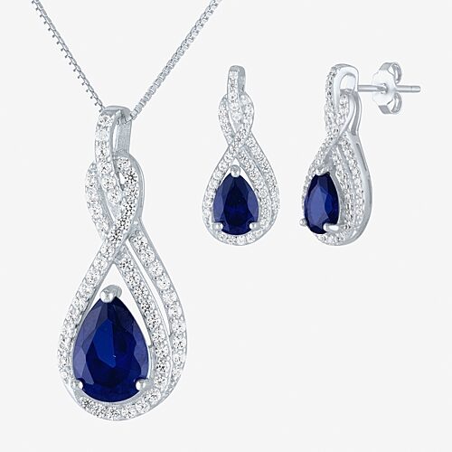 Click here for Gemstone Sterling Silver 2-pc. Pear Jewelry Set  O... prices