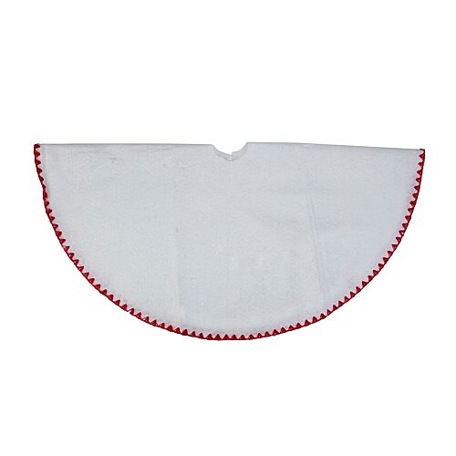 Click here for 26 White and Red Shell Stitching Mini Christmas Tr... prices
