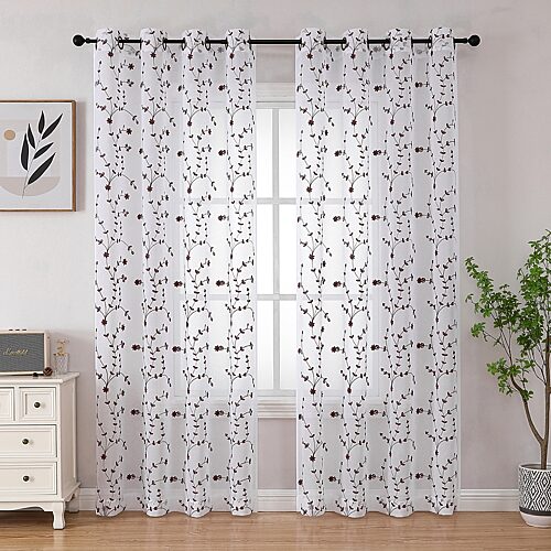 Click here for Joda Grommet Top Sheer Single Curtain Panel  One S... prices