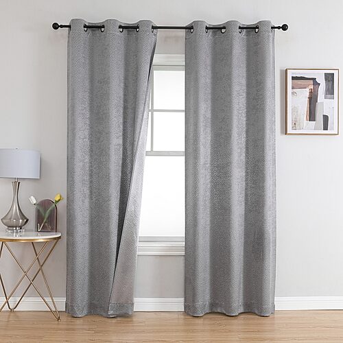 Click here for Archie Grommet Top Blackout Set of 2 Curtain Panel... prices
