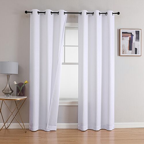 Click here for Archie Grommet Top Blackout Set of 2 Curtain Panel... prices