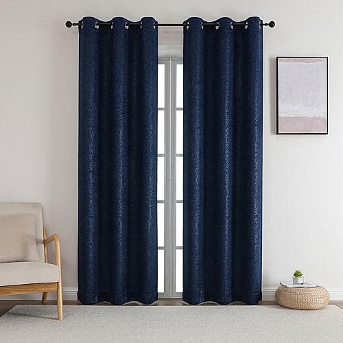 Click here for Regal Home Ophelia Grommet Top Blackout Set of 2 C... prices