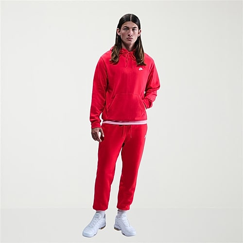 Nike Club Mens Fleece Drawstring Joggers Pants - University Red