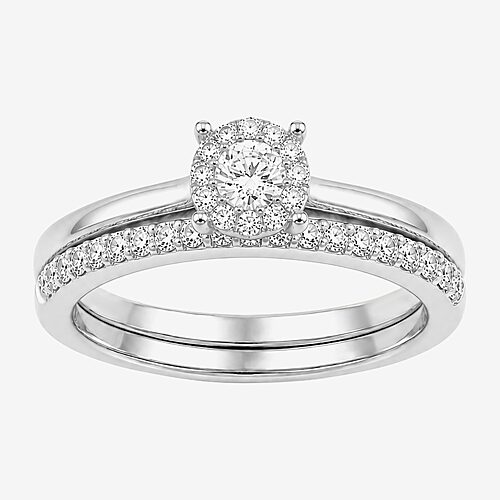 Click here for Surrounded by Love (H / I1-I2) Womens 1/2 CT. T.W.... prices