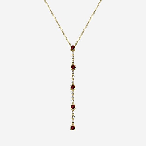 Click here for (I-J / I2-I3) Womens Red Garnet 10K Gold Hypoaller... prices