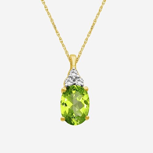 Click here for Womens Diamond Accent Genuine Green Peridot 10K Go... prices
