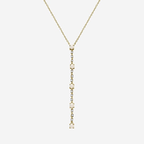 Click here for (I-J / I2-I3) Womens White Opal 10K Gold Hypoaller... prices