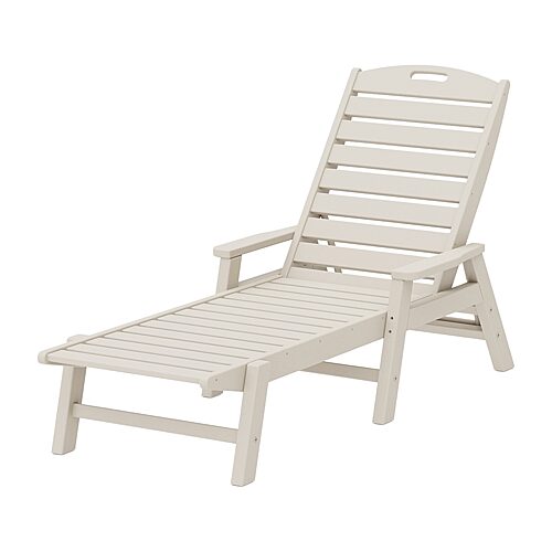 Click here for POLYWOOD Nautical Chaise with Arms  One Size  Beig... prices