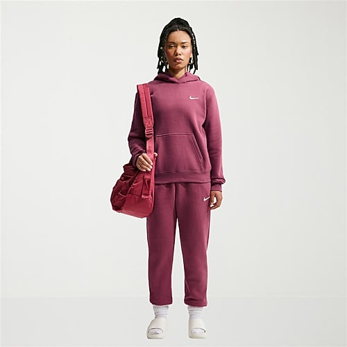 Click here for Nike Studio Fleece Womens Pull-On Hoodie - Pink Sm... prices