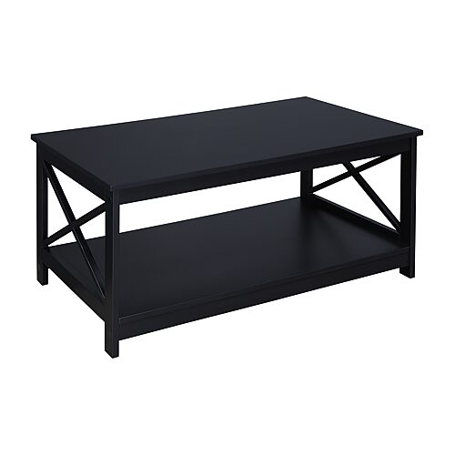 Click here for Oxford Coffee Table with Shelf  One Size  Black prices