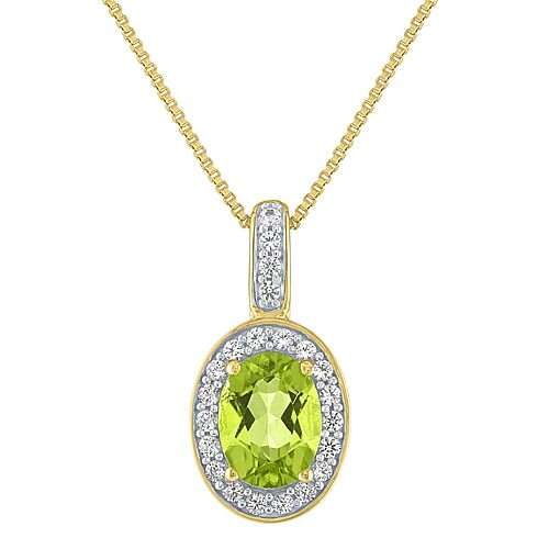 Click here for Womens Genuine Green Peridot 14K Gold Over Silver... prices