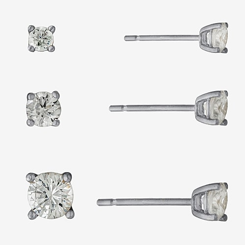 Click here for Silver Treasures Womens Cubic Zirconia Sterling Si... prices