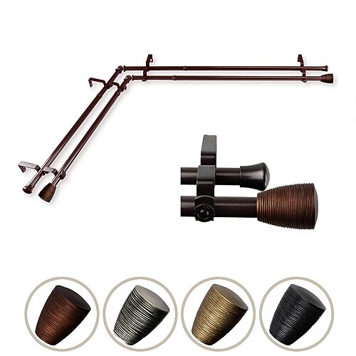Click here for Rod Desyne Tarzan Corner Double Curtain Rod  One S... prices