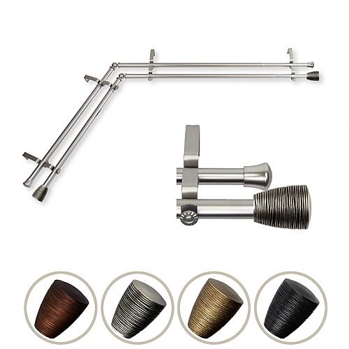 Click here for Rod Desyne Tarzan Corner Double Curtain Rod  One S... prices
