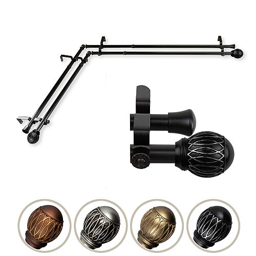 Click here for Rod Desyne Tyoma Corner Double Curtain Rod  One Si... prices
