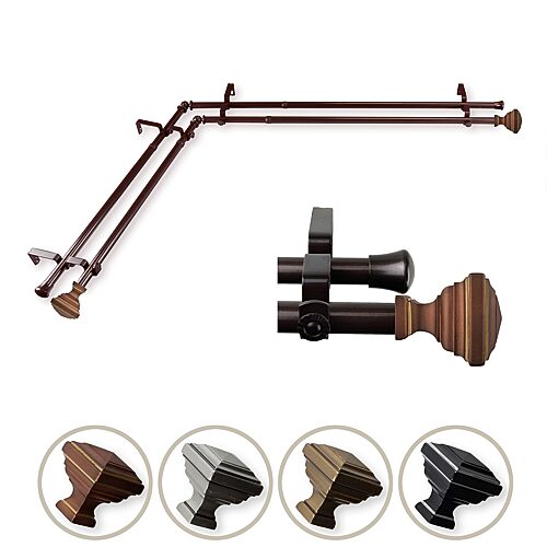 Click here for Rod Desyne Eudora Corner Double Curtain Rod  One S... prices