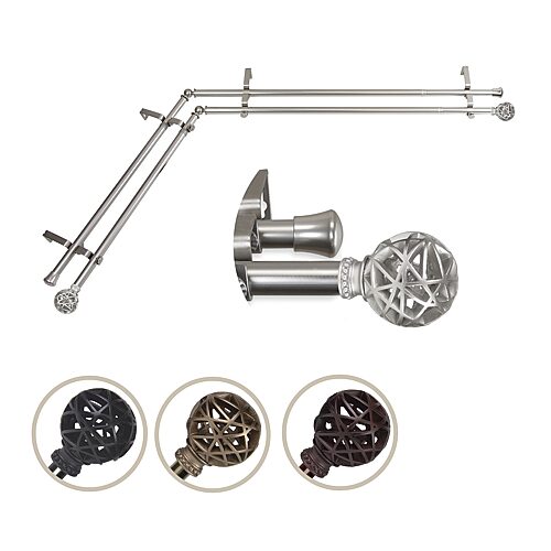 Click here for Rod Desyne Leannette Corner Double Curtain Rod  On... prices