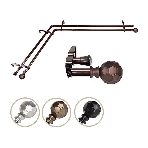 Click here for Rod Desyne Christiano Corner Double Curtain Rod  O... prices