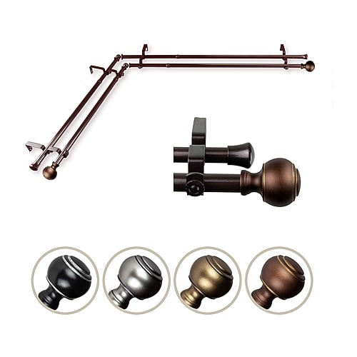 Click here for Rod Desyne Jaylin Corner Double Curtain Rod  One S... prices