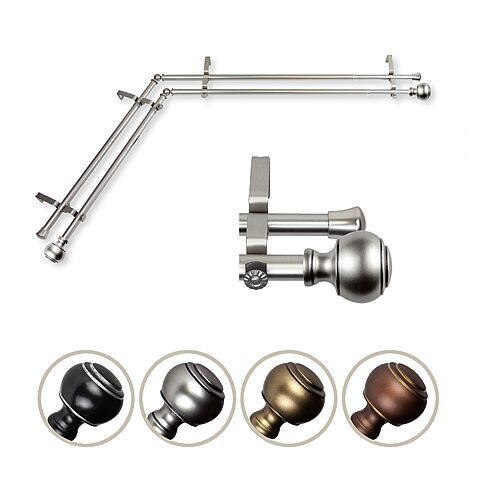 Click here for Rod Desyne Jaylin Corner Double Curtain Rod  One S... prices