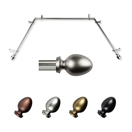Click here for Rod Desyne Emeka Bay Window Rod  One Size  Silver prices