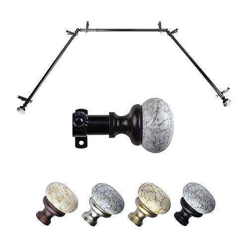 Click here for Rod Desyne Merlyn Bay Window Rod  One Size  Black prices