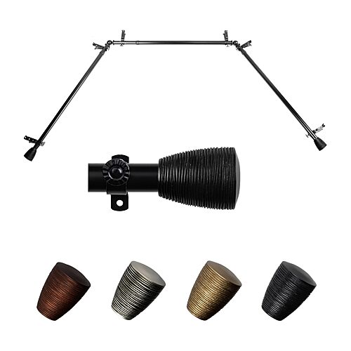 Click here for Rod Desyne Tarzan Bay Window Rod  One Size  Black prices