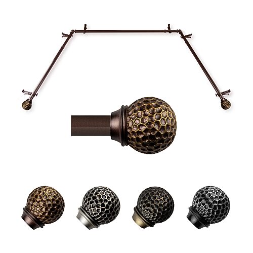 Click here for Rod Desyne Celio Bay Window Rod  One Size  Brown prices