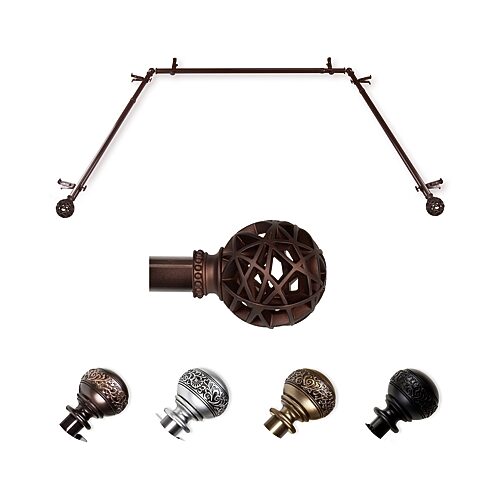 Click here for Rod Desyne Leanette Bay Window Rod  One Size  Brow... prices